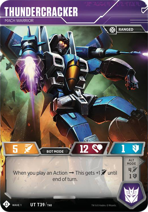 Thundercracker - Mach Warrior - Wave 1 - Transformers TCG