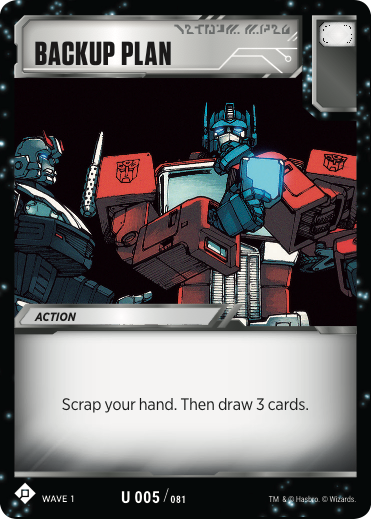 Backup Plan - Wave 1 - Transformers TCG