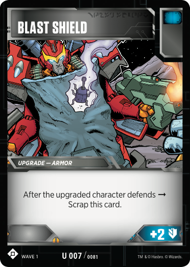 Blast Shield - Wave 1 - Transformers TCG