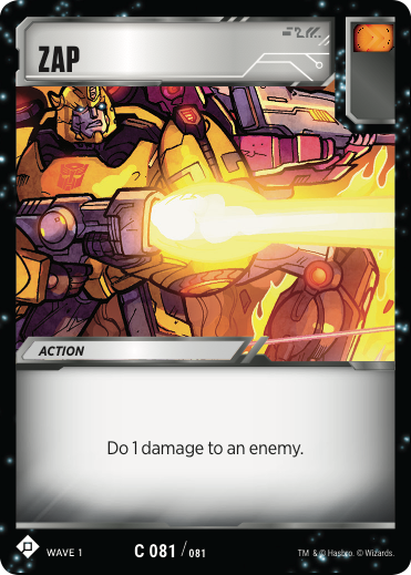 Zap - Wave 1 - Transformers TCG