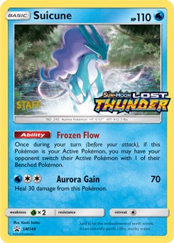 Suicune - SM149 (Prerelease) [Staff] - SM Promos - Pokemon