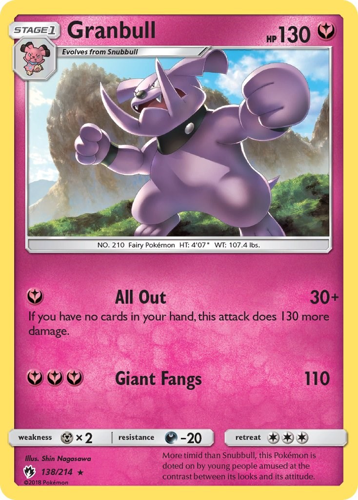 Granbull - SM - Lost Thunder - Pokemon