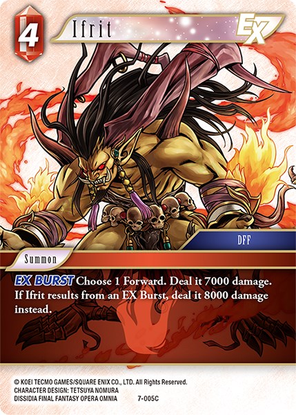 Ifrit EX - Opus VII - Final Fantasy TCG