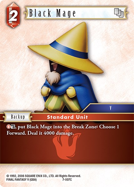Black Mage (7-007C) - Opus VII - Final Fantasy TCG