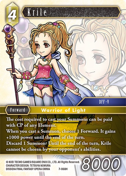 Krile - Opus VII - Final Fantasy TCG