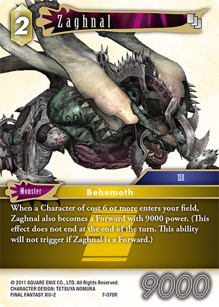 Zaghnal - Opus VII - Final Fantasy TCG