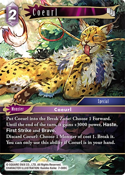 Coeurl - Opus VII - Final Fantasy TCG