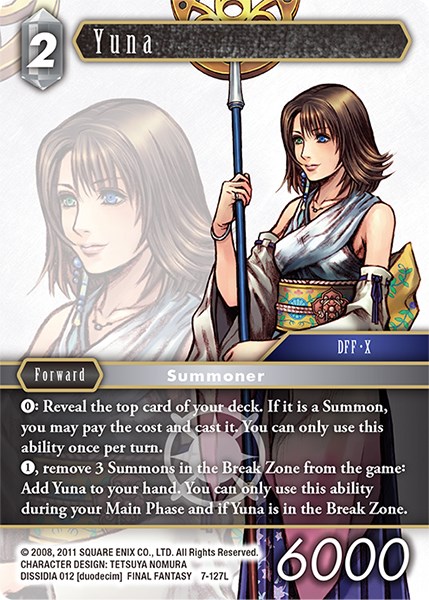 Yuna - Opus VII - Final Fantasy TCG