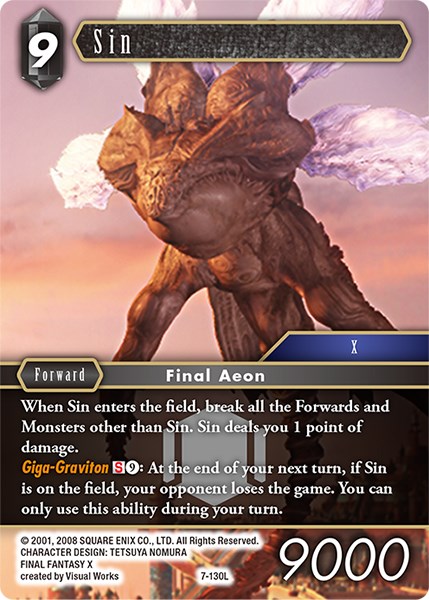 Sin - Opus VII - Final Fantasy TCG