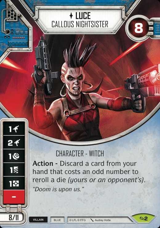 Luce - Callous Nightsister - Across the Galaxy - Star Wars: Destiny
