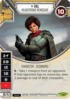 Val - Headstrong Renegade (Card Only) - Across the Galaxy - Star Wars ...