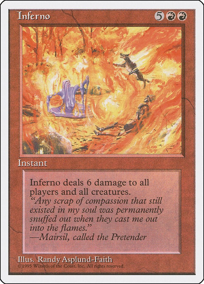 Inferno - Fourth Edition - Magic: The Gathering