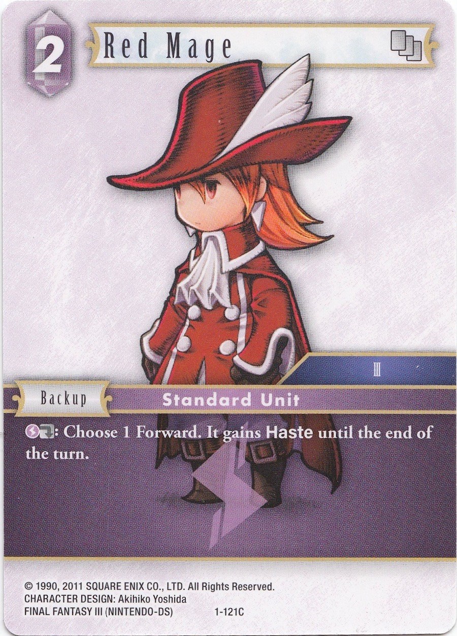 Red Mage (Refia) - 1-121C - Deck Exclusive Cards - Final Fantasy TCG