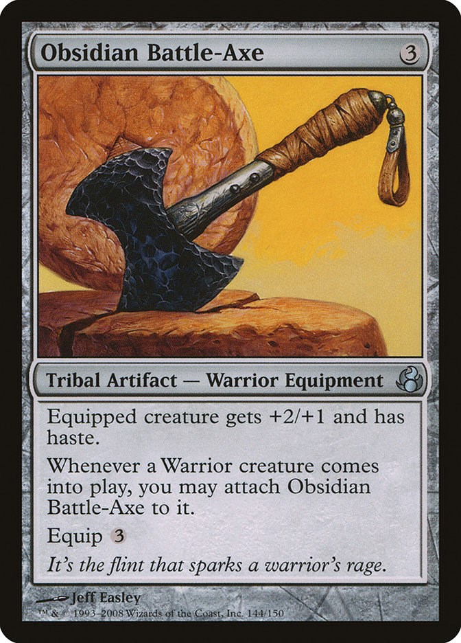 Obsidian Battle-Axe - Morningtide - Magic: The Gathering