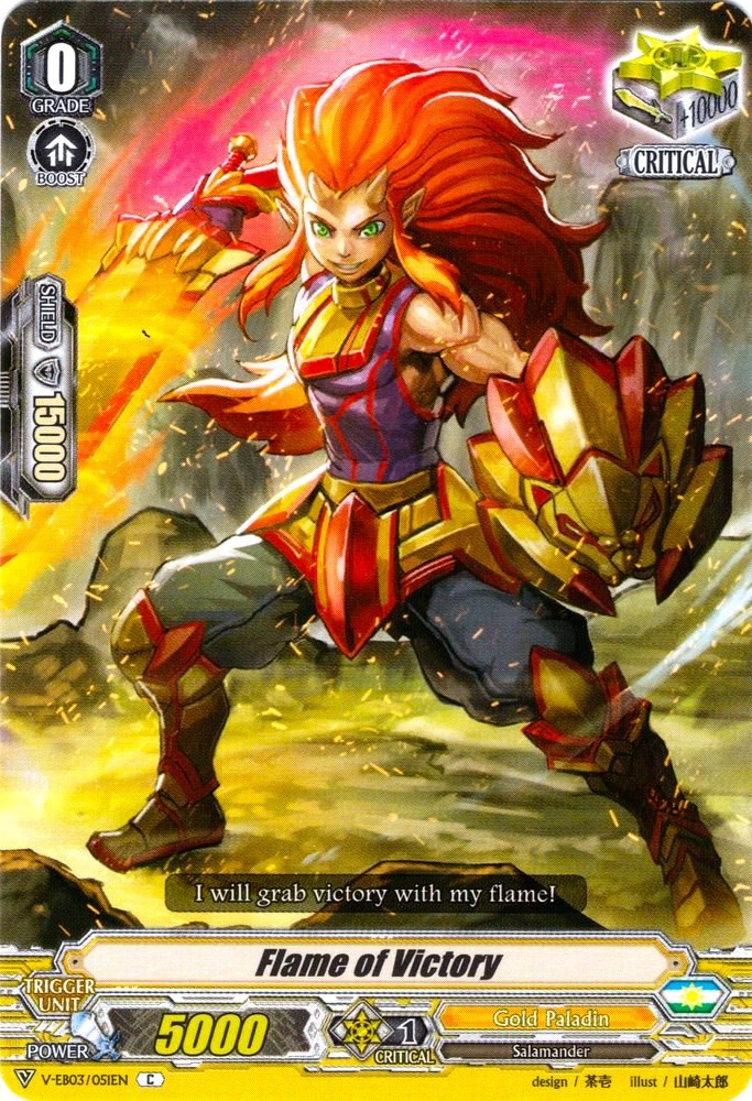 Flame of Victory - V-EB03: ULTRARARE MIRACLE COLLECTION - Cardfight ...
