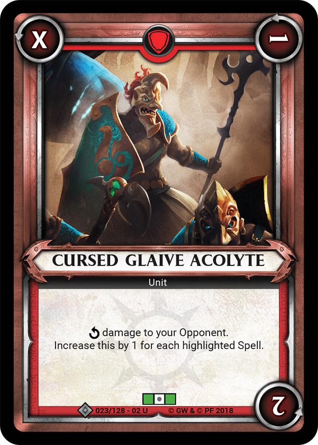 Cursed Glaive Acolyte (Unclaimed) - Wave 2 - Onslaught - Warhammer Age ...