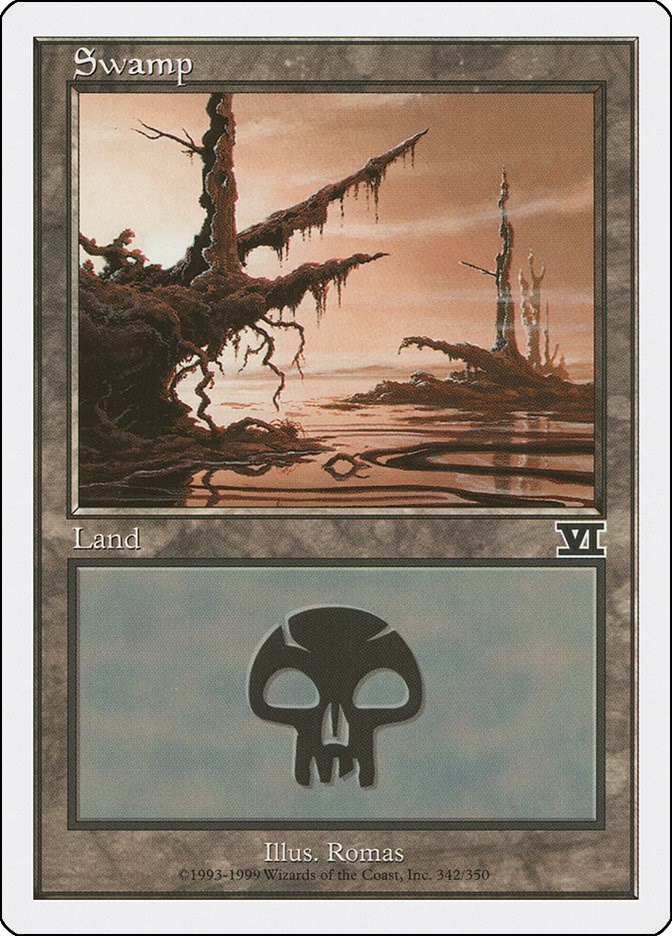Swamp (342) - Classic Sixth Edition - Magic: The Gathering