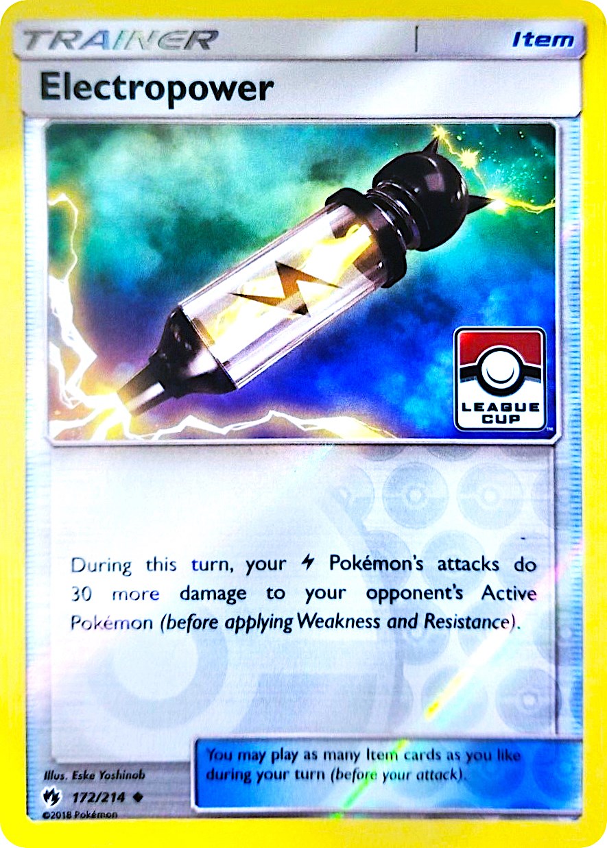 Electropower - 172/214 (League Cup) - League & Championship Cards - Pokemon