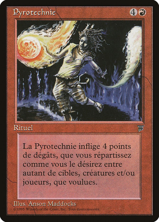 Pyrotechnics (French) - "Pyrotechnie" - Renaissance - Magic: The Gathering