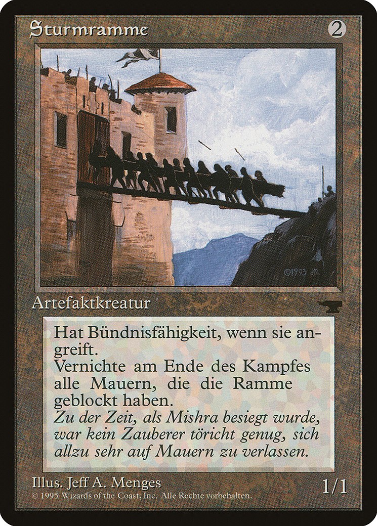 Battering Ram (German) - "Sturmramme" - Renaissance - Magic: The Gathering