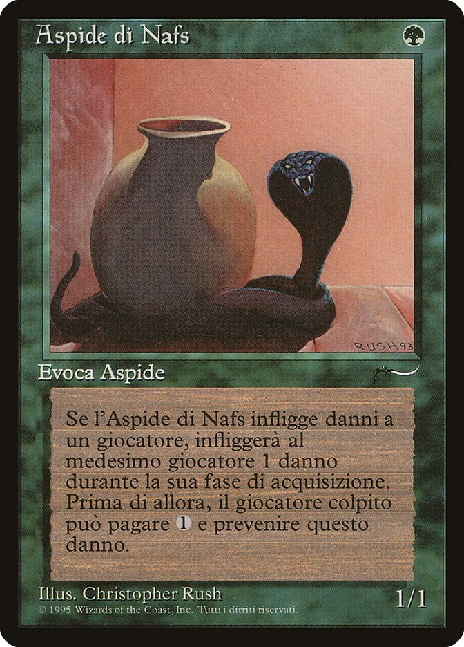 Nafs Asp (Italian) - "Aspide di Nafs" - Renaissance - Magic: The Gathering
