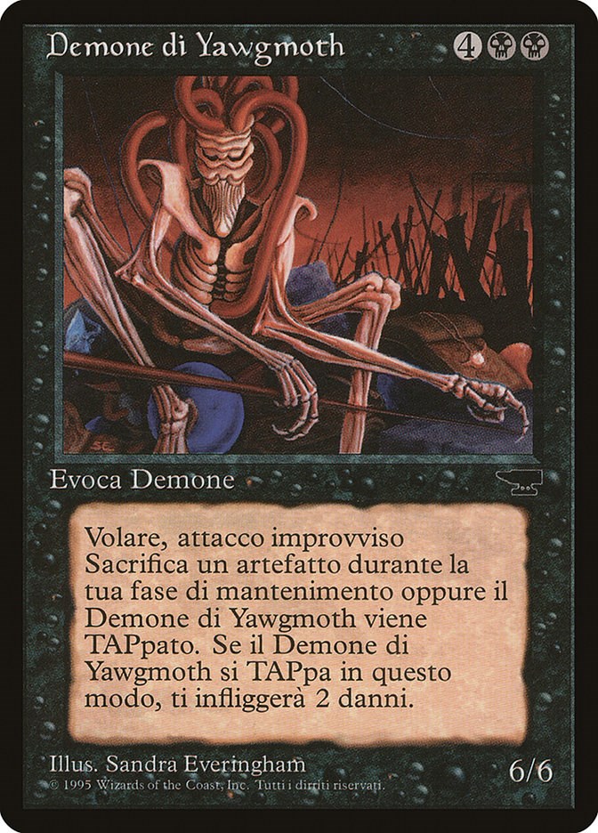 Yawgmoth Demon (Italian) - Renaissance - Magic: The Gathering