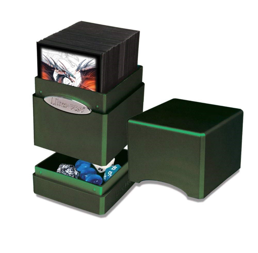 Satin Tower - Hi-Gloss Radiant Amber Moss - Ultra Pro Deck Boxes - Deck ...