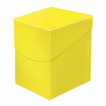 Eclipse PRO-100+ Lemon Yellow Deck Box - Ultra Pro Deck Boxes - Deck Boxes