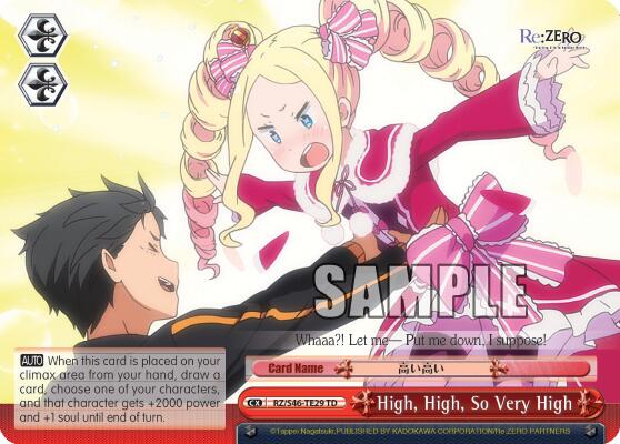 High, High, So Very High - Re:ZERO - Weiss Schwarz