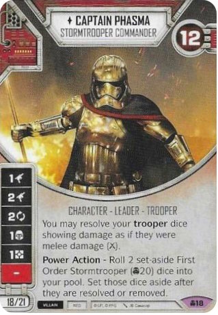 Captain Phasma - Stormtrooper Commander - Convergence - Star Wars: Destiny