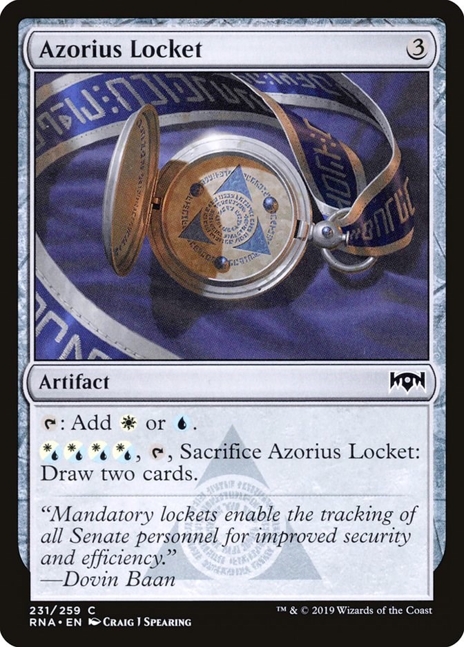 Azorius Locket - Ravnica Allegiance - Magic: The Gathering
