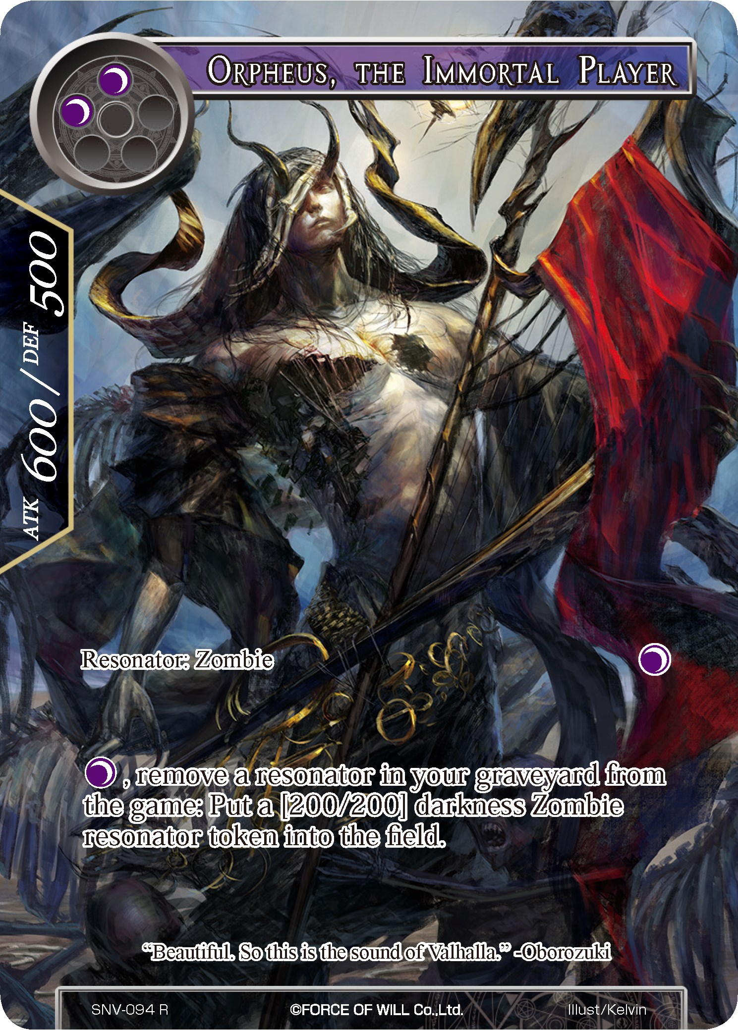 Orpheus, the Immortal Player (Full Art) - The Strangers of New Valhalla ...