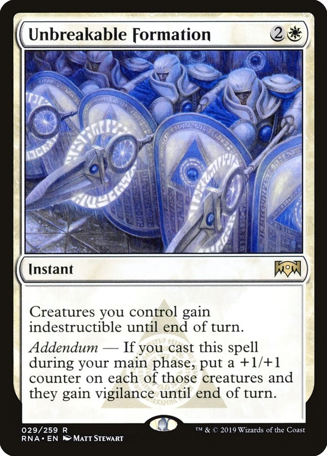 Unbreakable Formation - Ravnica Allegiance - Magic: The Gathering