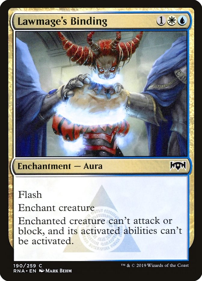 Lawmage's Binding - Ravnica Allegiance - Magic: The Gathering