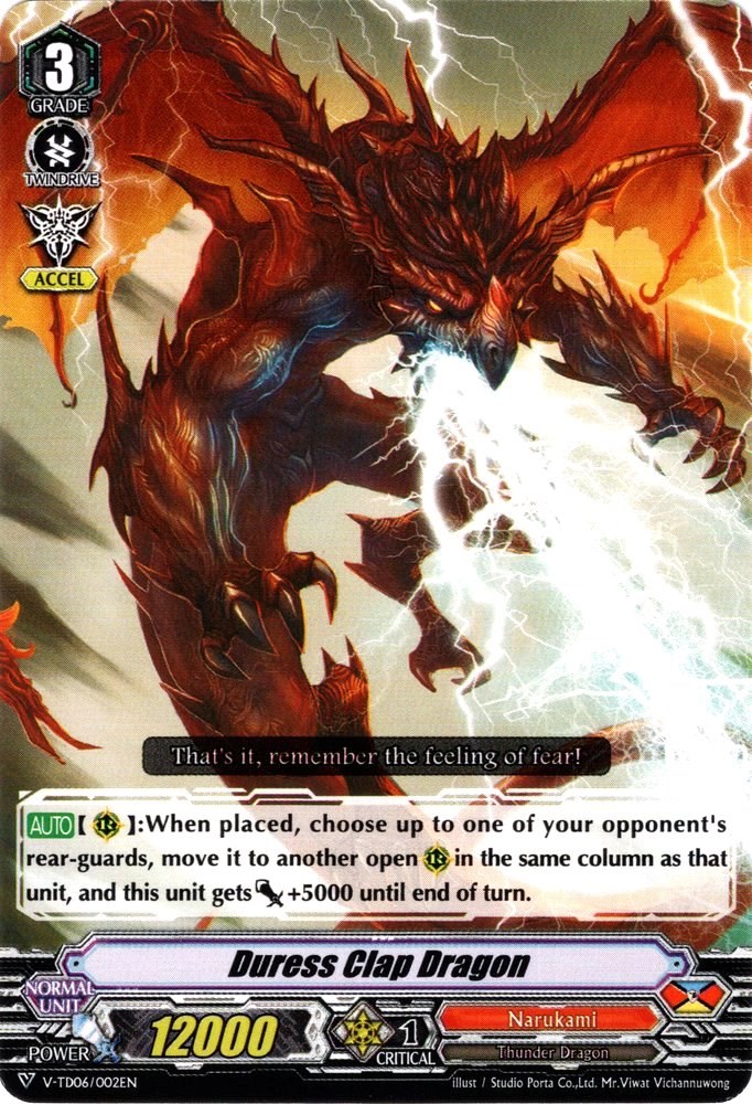 Duress Clap Dragon - V-TD06: Naoki Ishida - Cardfight Vanguard
