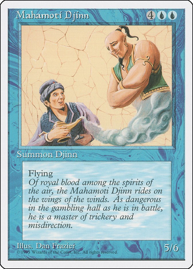 Mahamoti Djinn - Fourth Edition - Magic: The Gathering