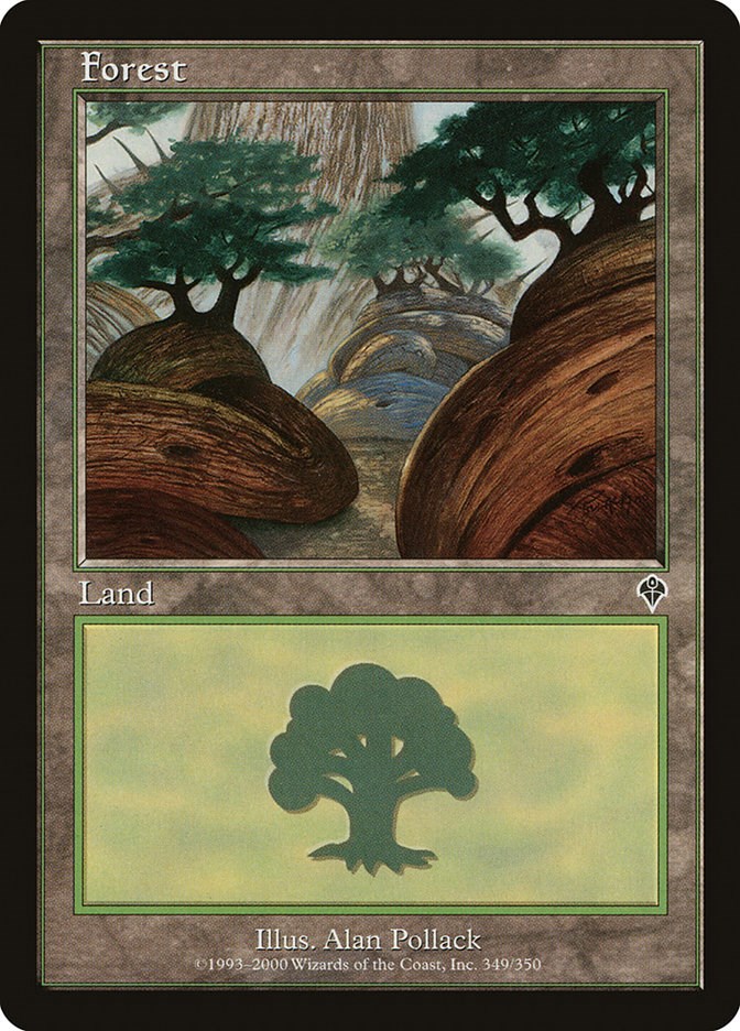 Forest (349) - Invasion - Magic: The Gathering