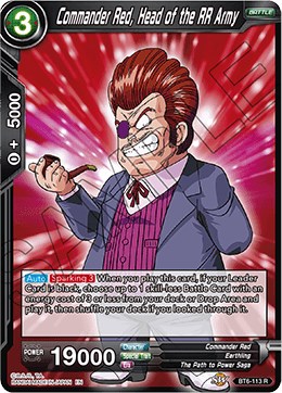 Commander Red, Head of the RR Army - Destroyer Kings - Dragon Ball ...
