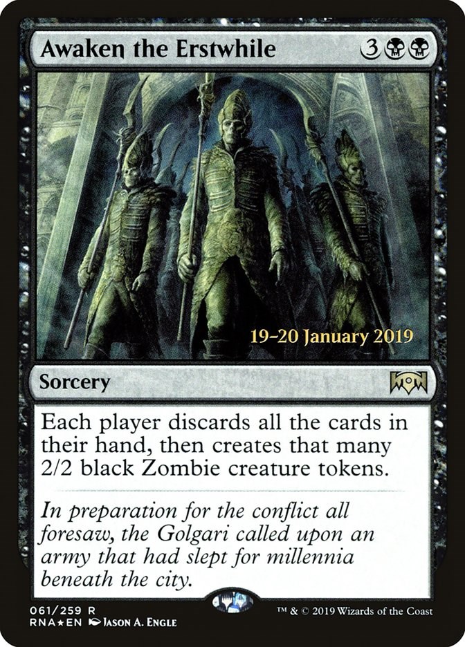 Awaken the Erstwhile - Prerelease Cards - Magic: The Gathering