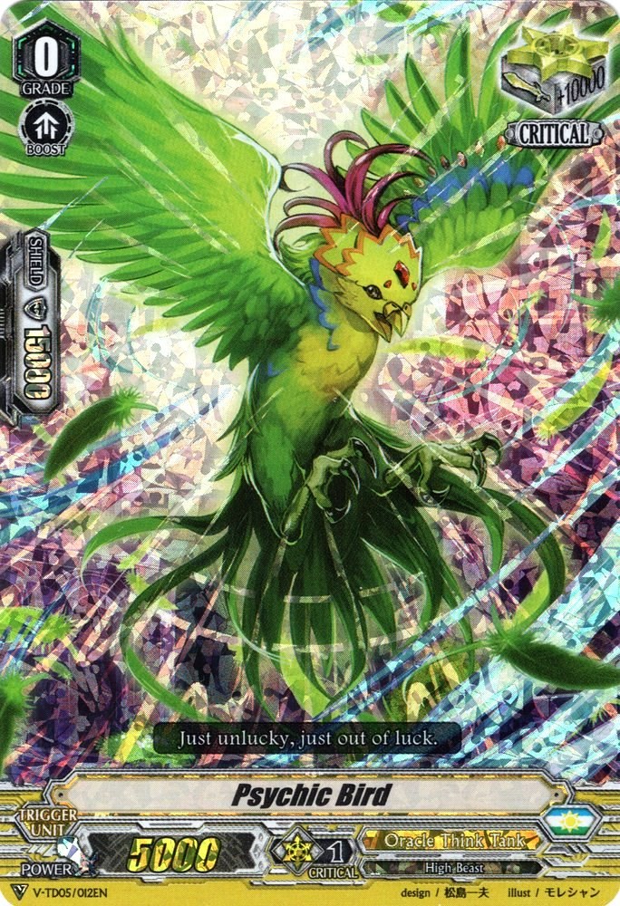 Psychic Bird (RRR Foil) - V-TD05: Misaki Tokura - Cardfight Vanguard