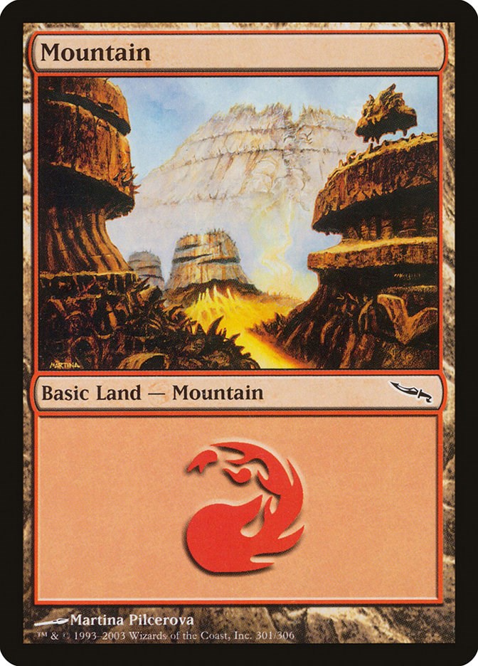 Mountain (301) - Mirrodin - Magic: The Gathering