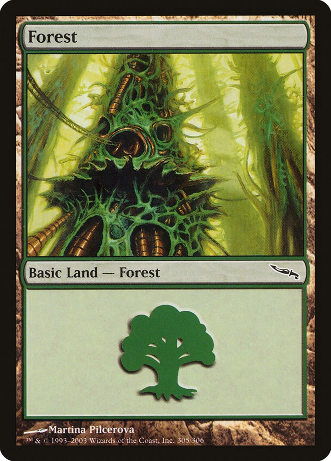 Forest (305) - Mirrodin - Magic: The Gathering