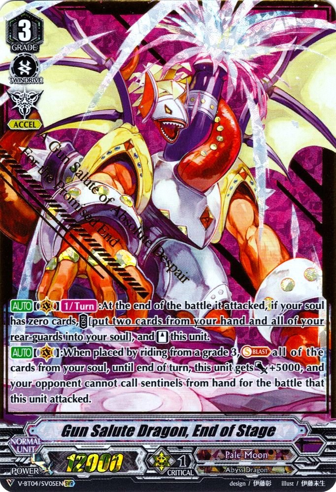 Gun Salute Dragon, End of Stage (SVR) - Vilest! Deletor - Cardfight ...