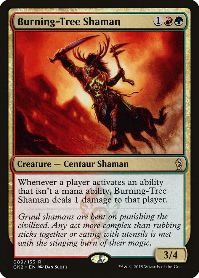 Burning-Tree Shaman - Ravnica Allegiance: Guild Kits - Magic: The Gathering