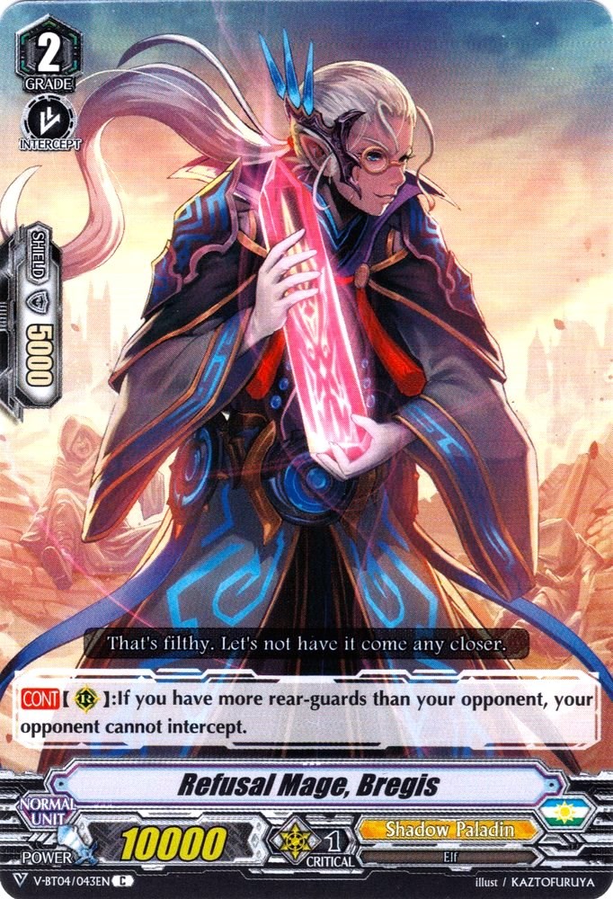 Refusal Mage, Bregis - Vilest! Deletor - Cardfight Vanguard