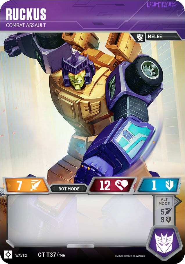 Ruckus - Combat Assault - Rise of the Combiners - Transformers TCG