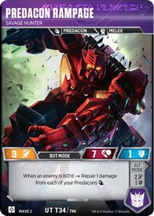 Predacon Rampage - Savage Hunter - Rise of the Combiners - Transformers TCG