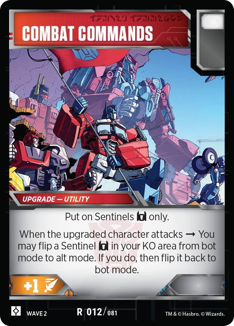 Combat Commands - Rise of the Combiners - Transformers TCG