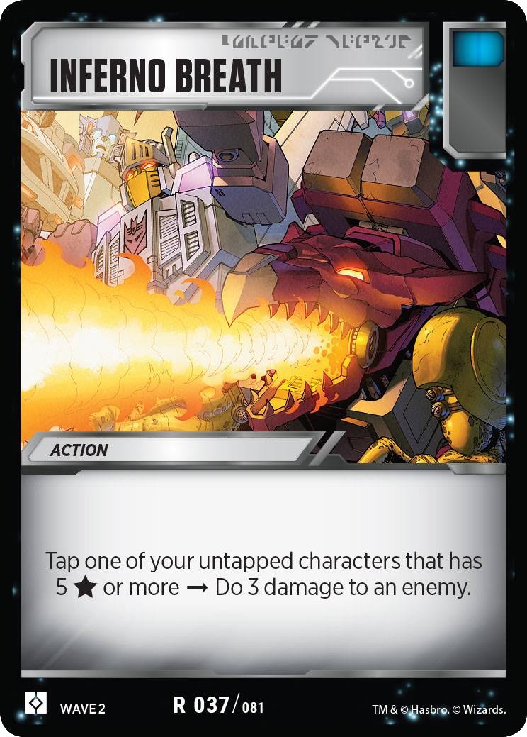 Inferno Breath - Rise of the Combiners - Transformers TCG