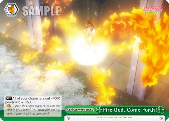 Fire God, Come Forth! - Cardcaptor Sakura: Clear Card - Weiss Schwarz